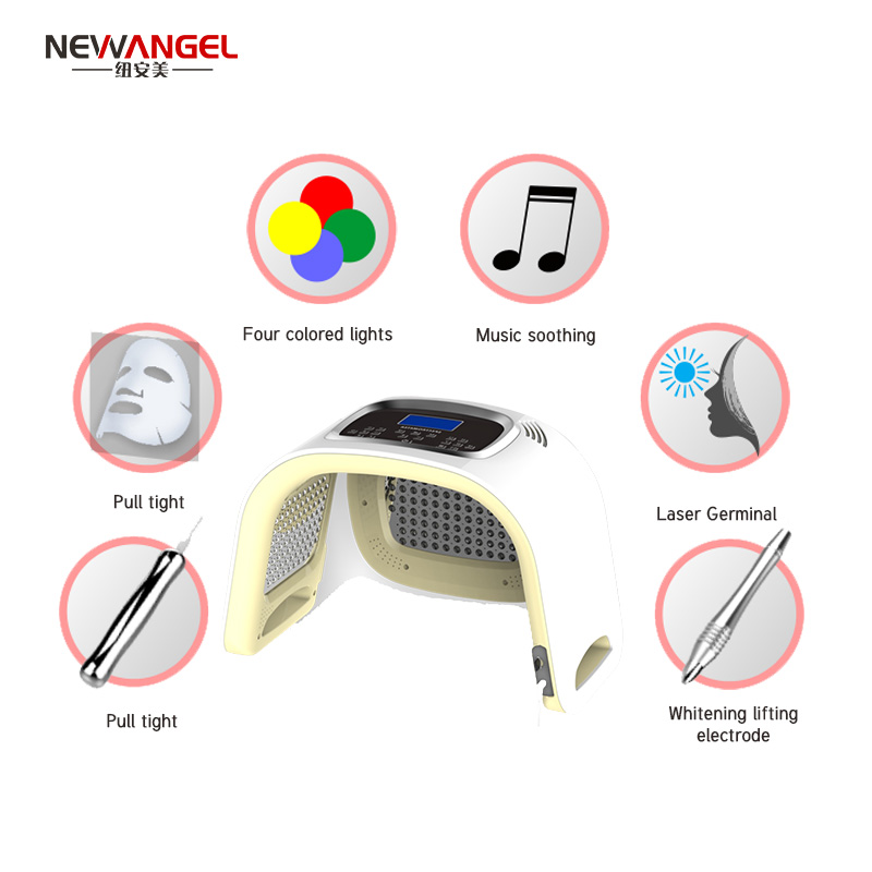 Portable LED Light Therapy Face Beauty Treatment Led Skin Care Machine ...