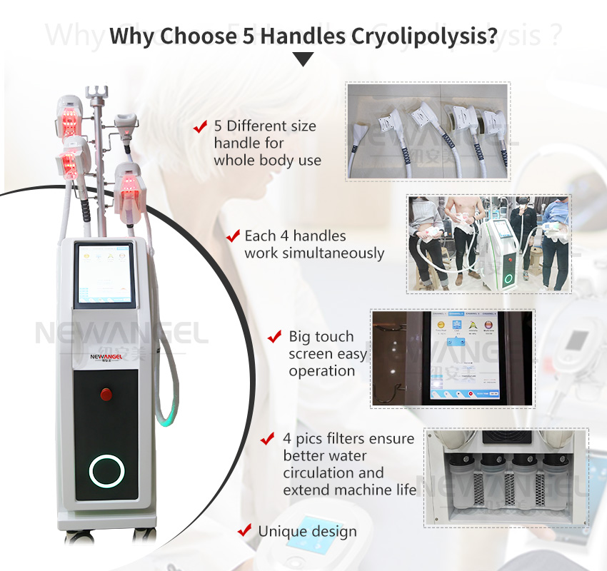 Double chin reduction without surgery fat removal machine 5 handle