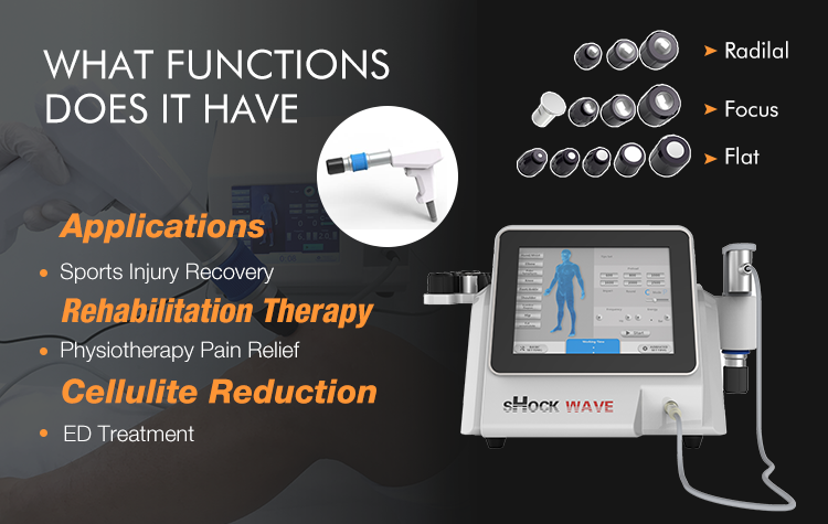 Portable Shockwave Therapy Machine Extracorporeal Pneumatic Shock Wave ...