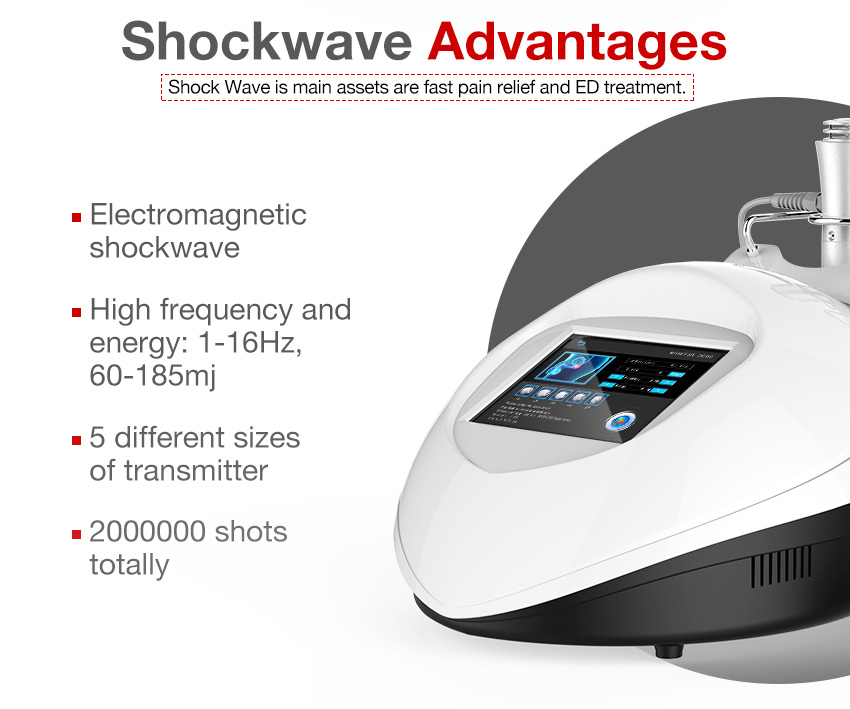 New technology pain relief shockwave therapy machine for ed